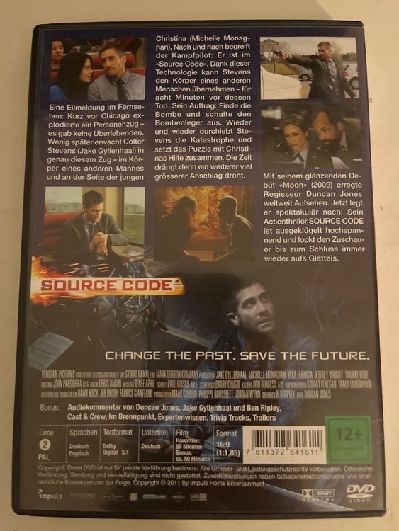 Source Code (2011) DVD 📀 (Neu (gemäss Beschreibung)) in Sierre für CHF ...