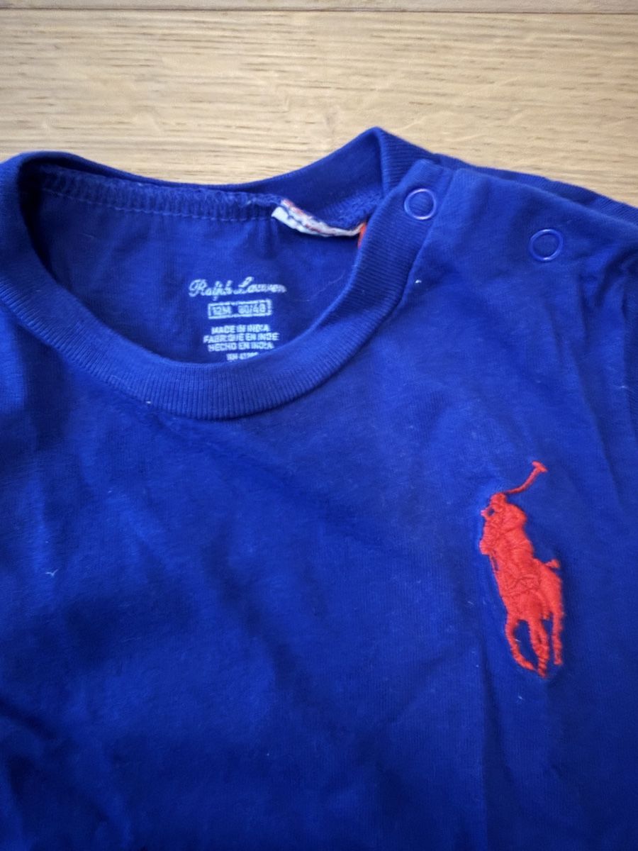 Ralph Lauren Baby T-Shirt, Blau, Grösse 12M - Top Zustand! (Gebraucht ...
