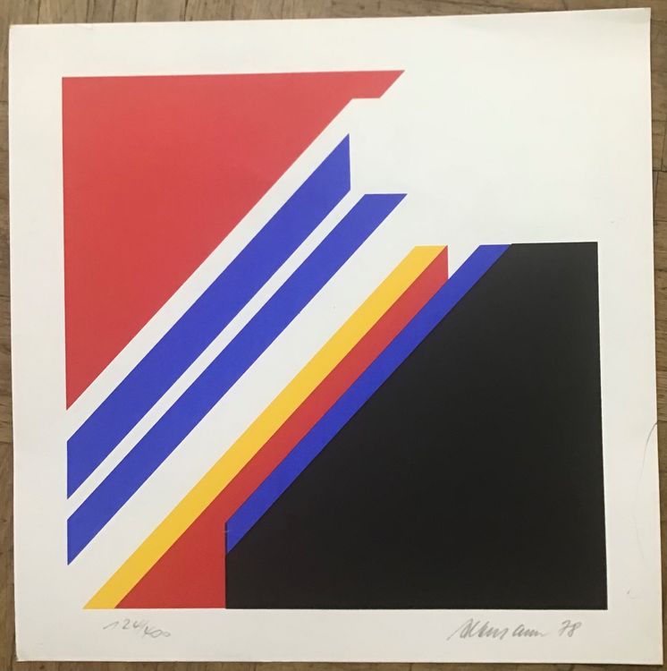 Moderne Serigraphie Unleserlich Signiert | Kaufen auf Ricardo