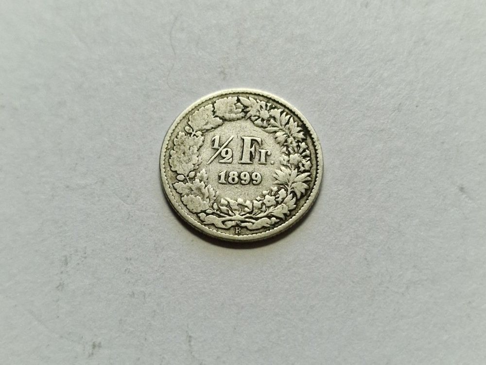 Silbermünze 50 Rappen 1899. | Kaufen auf Ricardo