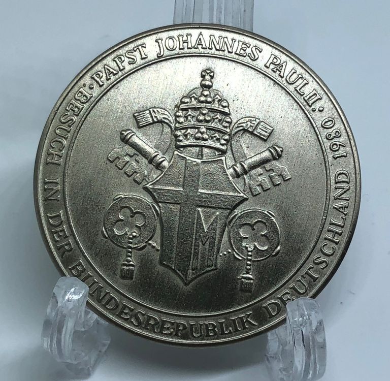 VATICAN Médaille PAPST JOHANNES PAUL II 1980 (Gebraucht) in Hauterive NE für CHF 12 – mit ...