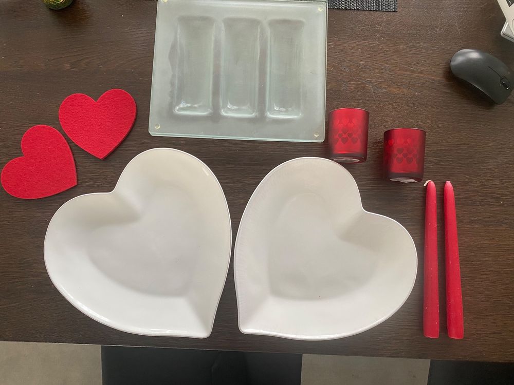 Romatik Set, 2 Herzteller und mehr | Kaufen auf Ricardo