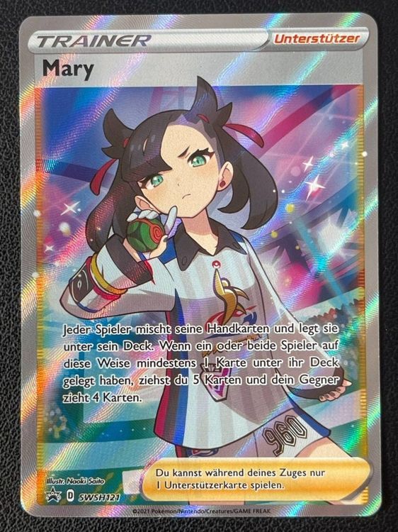 Mary SWSH121 Full Art Pokémon Black Star Promo (Neu (gemäss ...