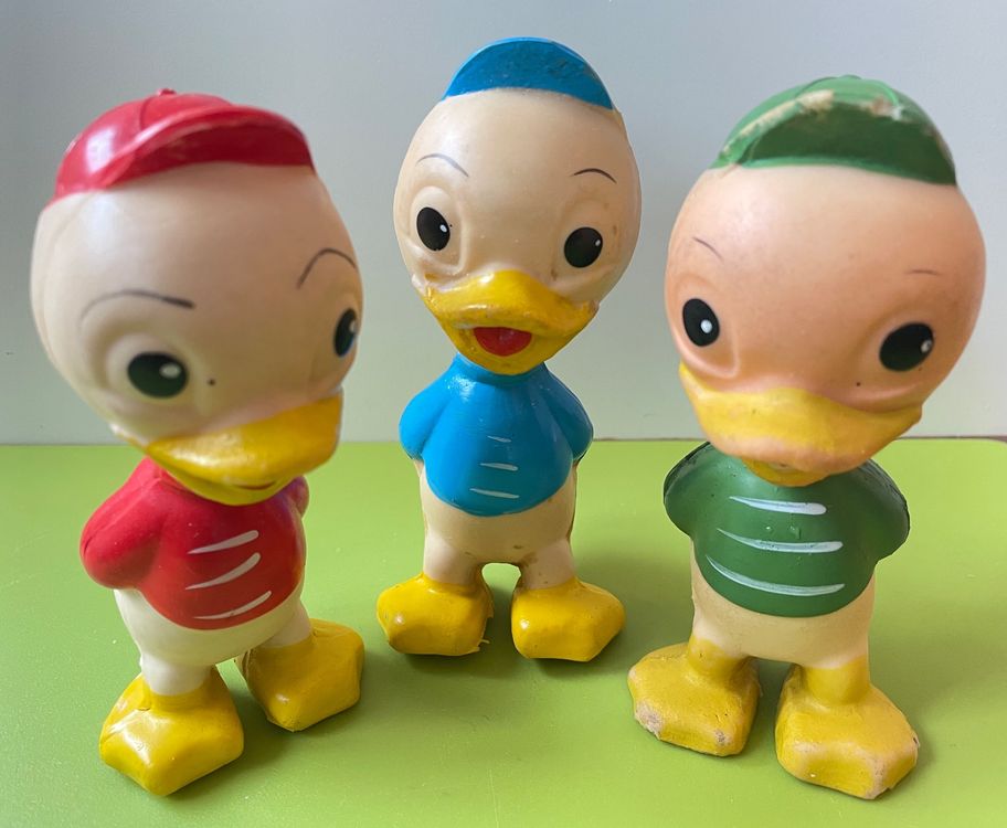 3x Neffe Donald Duck Tick Trick Track Disney Figur 1964 WDP | Kaufen ...