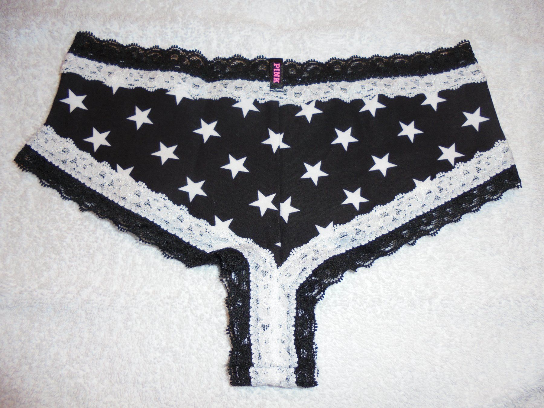VICTORIA'S SECRET CHEEKY, XS, RÜCKSEITE MIT STERNEN, NEU.... (Neu und ...