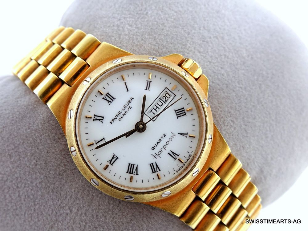 FAVRE LEUBA GENEVE HARPOON 1550-51 DAY-DATE DAMENUHR (Gebraucht) in ...