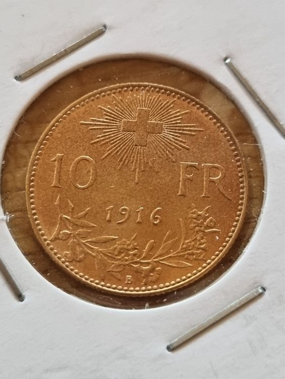 10 Franken Goldvreneli 1916 - selten! (Gebraucht) in Mels für CHF 320 – mit Lieferung auf ...