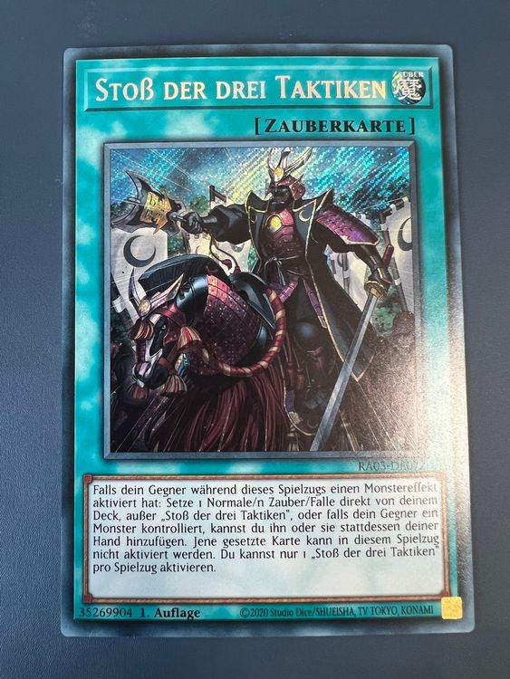 Stoss der drei Taktiken (RA03) - Secret Rare (Neu (gemäss Beschreibung ...