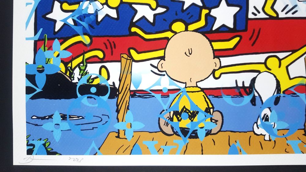 Death NYC Pop Art Druck Haring US Flag Charlie Snoopy 87/100 (Neu ...