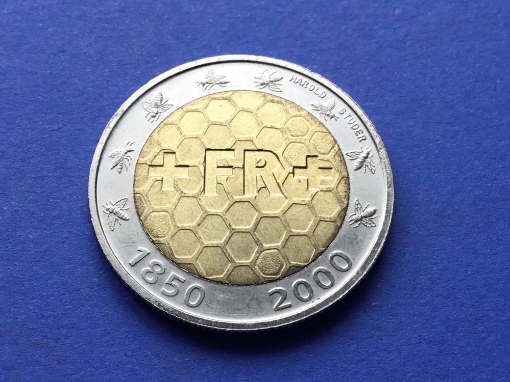 5 Franken Gedenkmünzen 150 J.Schweizer Franken 2000 | Kaufen auf Ricardo
