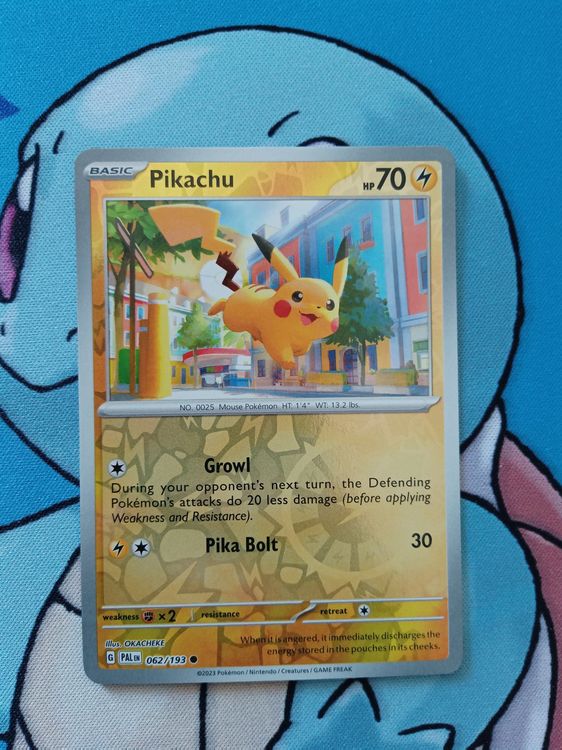 Pikachu 062 - Paldea Evolved Reverse Holo (Neu (gemäss Beschreibung ...