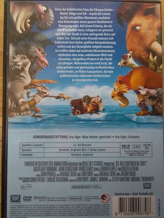 Ice Age (1-5) -Volle Ladungs-Packet- >5'DVD's
