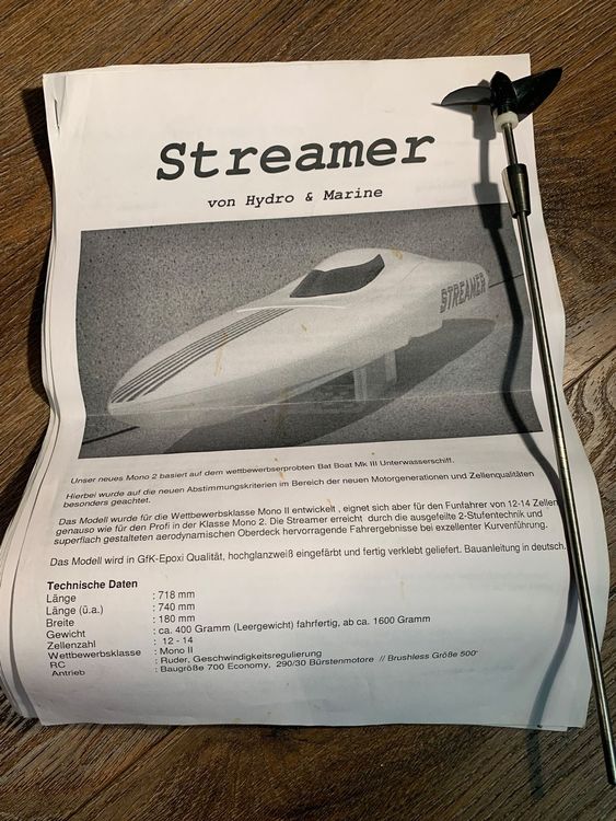 RC Boot Streamer (Hydro & Marine) (Gebraucht) in Gretzenbach für CHF 42 ...