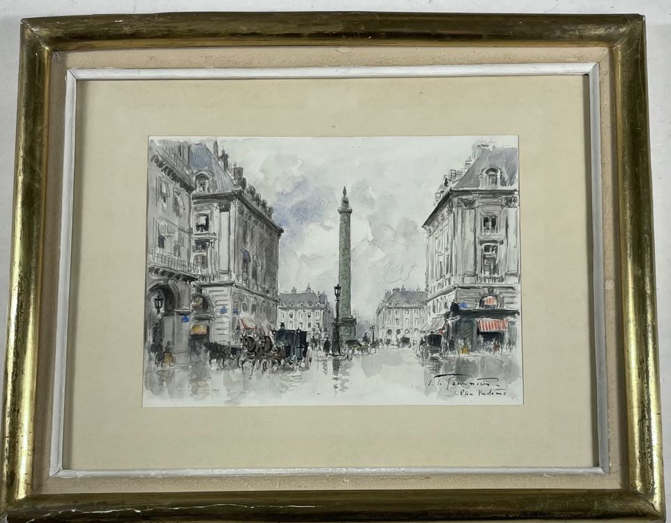 Aquarell mit faszinierendem Anblick unleserlich Signiert | Kaufen auf Ricardo