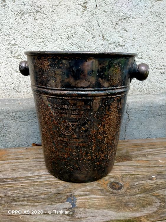 Alter Sekteimer Kübel versilbert Patina Deko / Räumung | Kaufen auf Ricardo