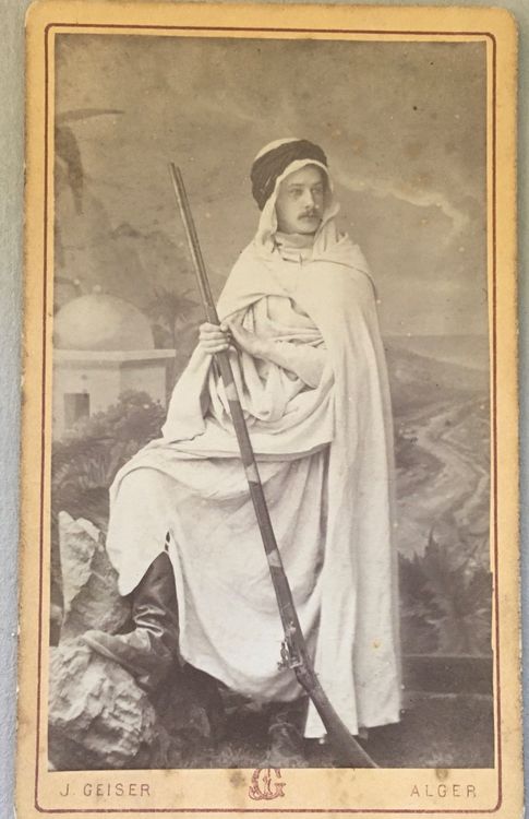 CDV J. Geiser, Alger, Algerien, Krieger, um 1870 (Gebraucht) in ...