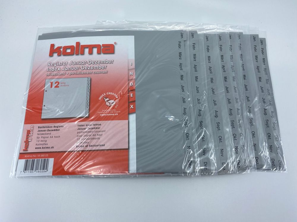 Kolma Register Januar - Dezember - 18 580 03 (Neu und originalverpackt ...
