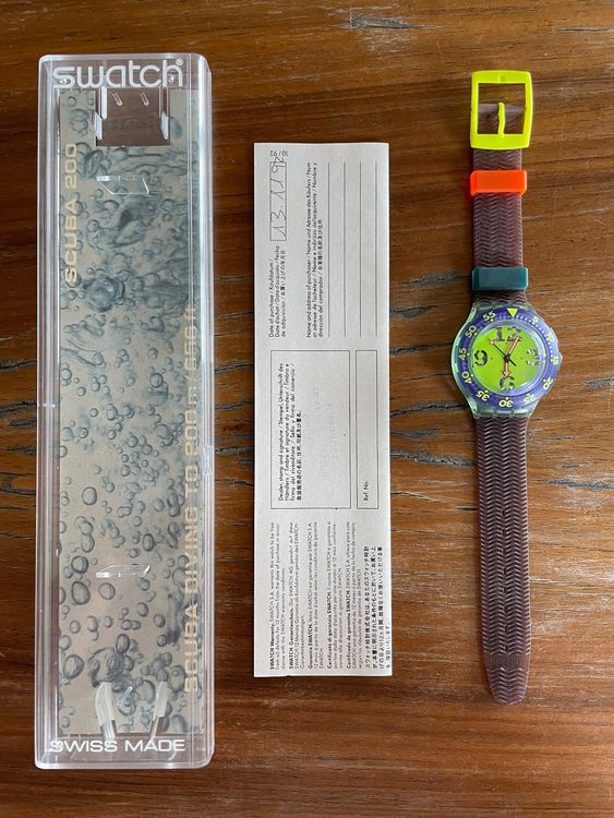 1991 Swatch Scuba 200 "Spray Up" SDN103 , neu (Neu und originalverpackt) in Ammerzwil BE für CHF ...