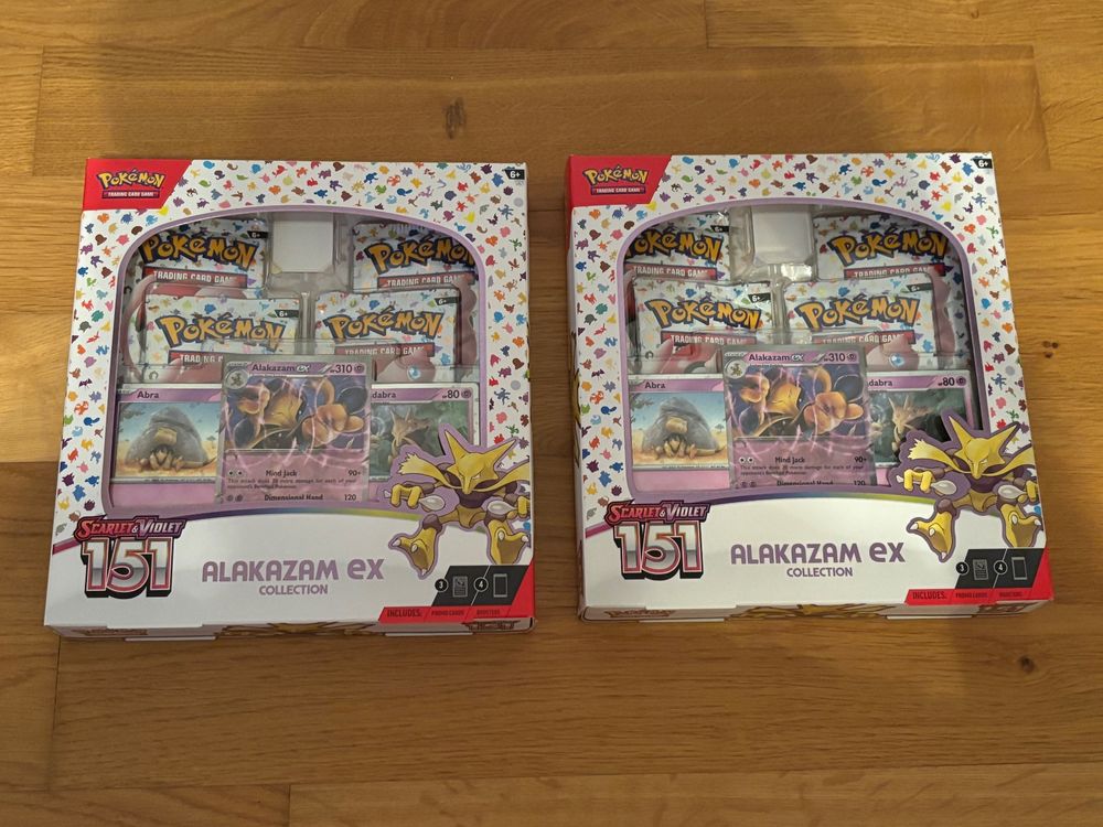 2x Pokemon 151 Alakazam Ex Collection Sealed (Neu und originalverpackt ...