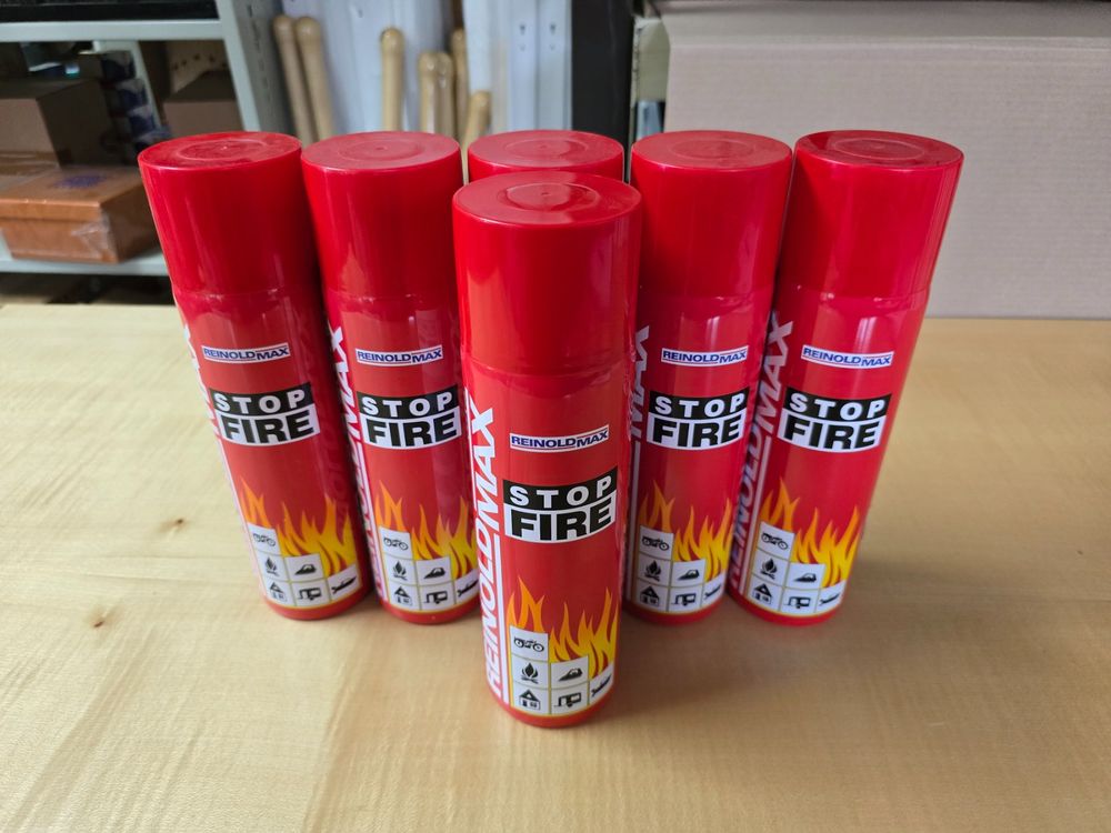 6x 500g Reinhold Max Stop Fire Spray zum Feuer löschen 1.- | Kaufen auf ...