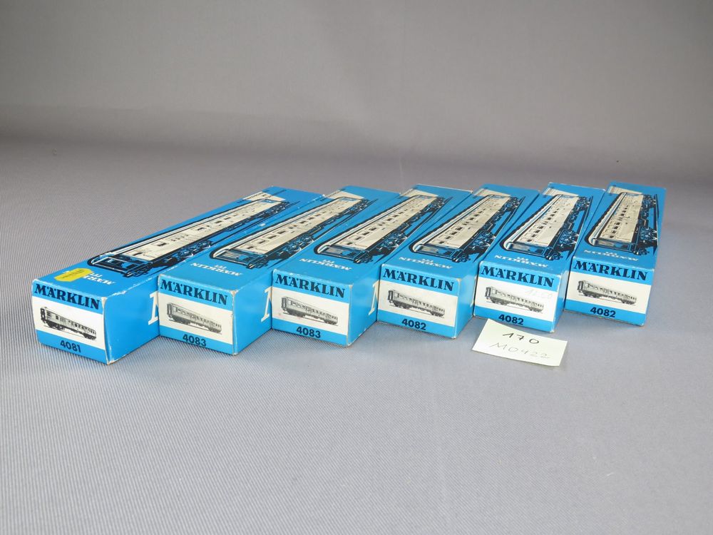 Märklin HO Silberlinge DB Nahverkehrszug 6 Stück (170) (Neu (gemäss ...