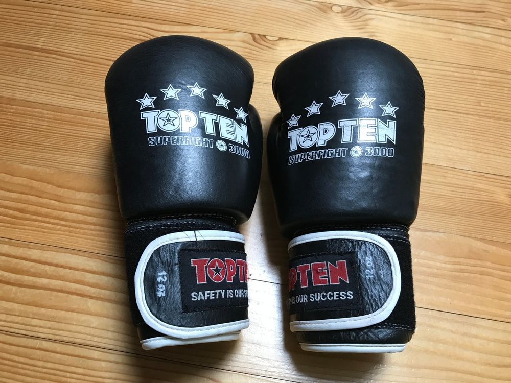 Boxhandschuhe Top Ten Leder 12 oz (Gebraucht) in Gümmenen für CHF 15 ...