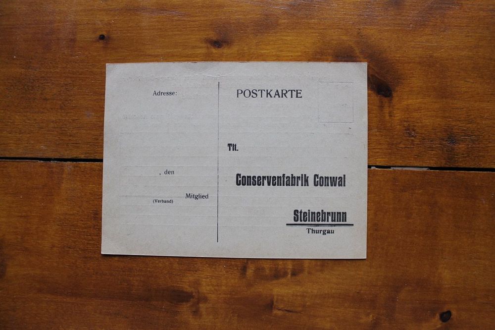 ungel. PK Conservenfabrik Conwal, Steinebrunn TG (Gebraucht) in ...
