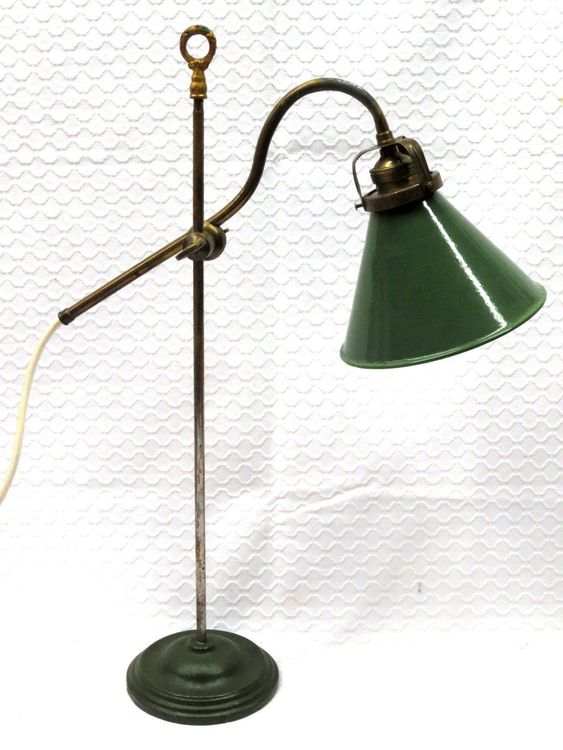 Quinquet d'horloger abat jour vert metal | Kaufen auf Ricardo