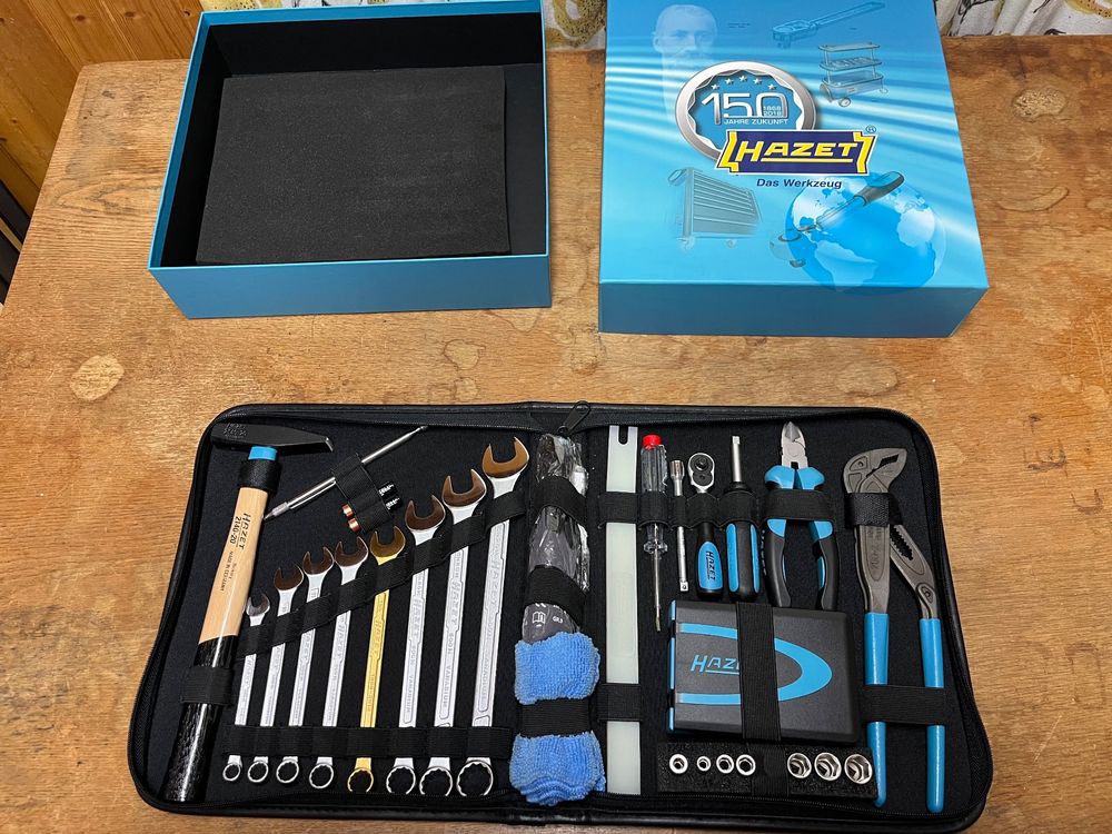 Hazet Werkzeugset in schöner Ledermappe - 150 Jahre Set | Kaufen auf ...