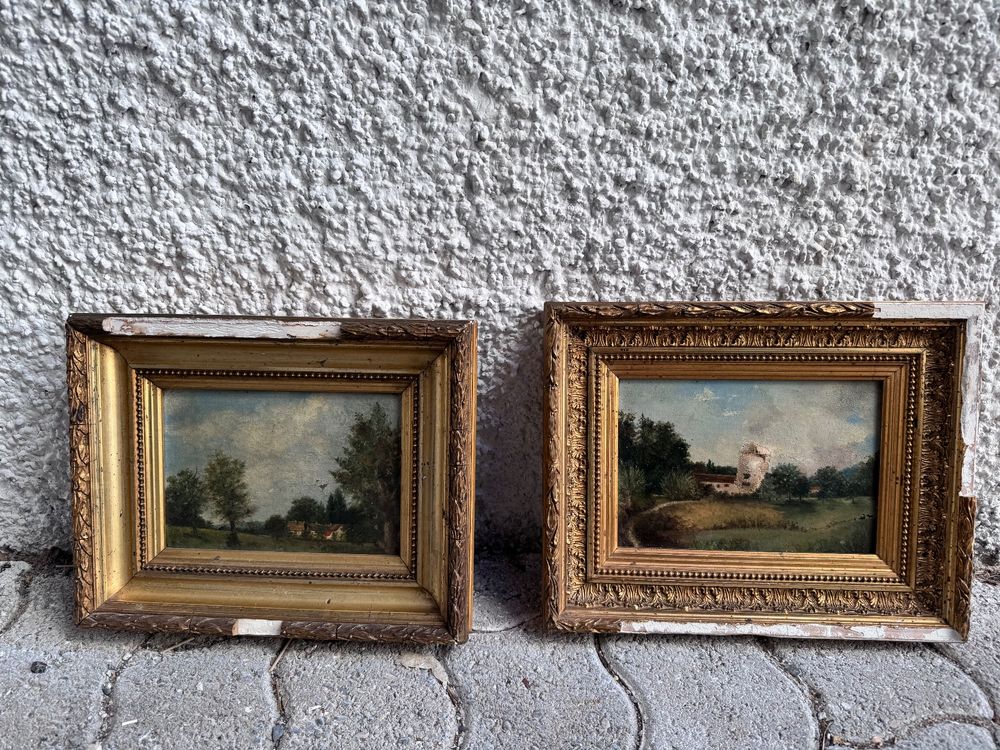 Superbe paire de tableau représentant des paysages | Kaufen auf Ricardo