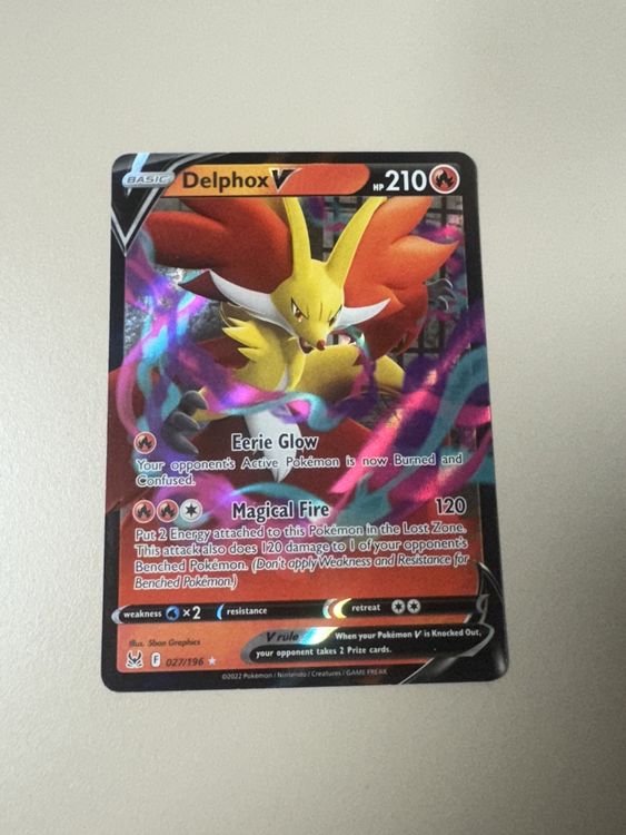 Delphox V 027/196 (Neu (gemäss Beschreibung)) in Hefenhofen für CHF 5 ...