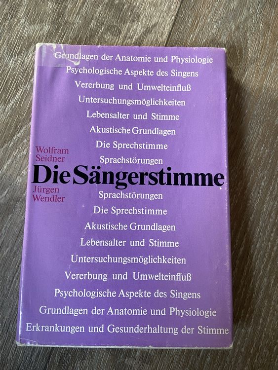 Die Sängerstimme - Wendler/Seidner (Gebraucht) in Galmiz für CHF 5 ...