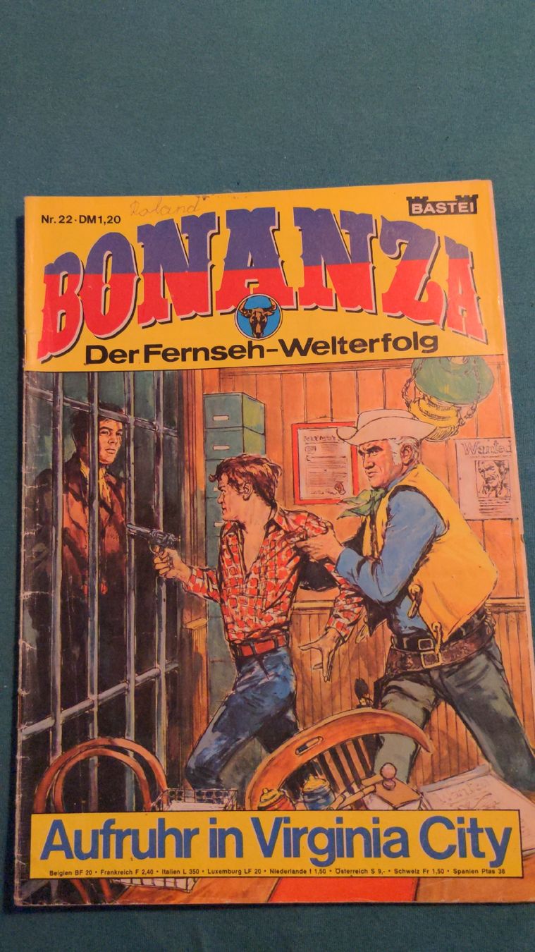 Bonanza Comic Nr.22 - Aufruhr in Virginia City -Top Zustand! (Gebraucht ...