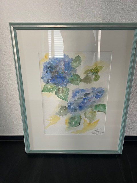Blaue Hortensie von Ruth Maria Kubitschek 1981 original (Gebraucht) in ...