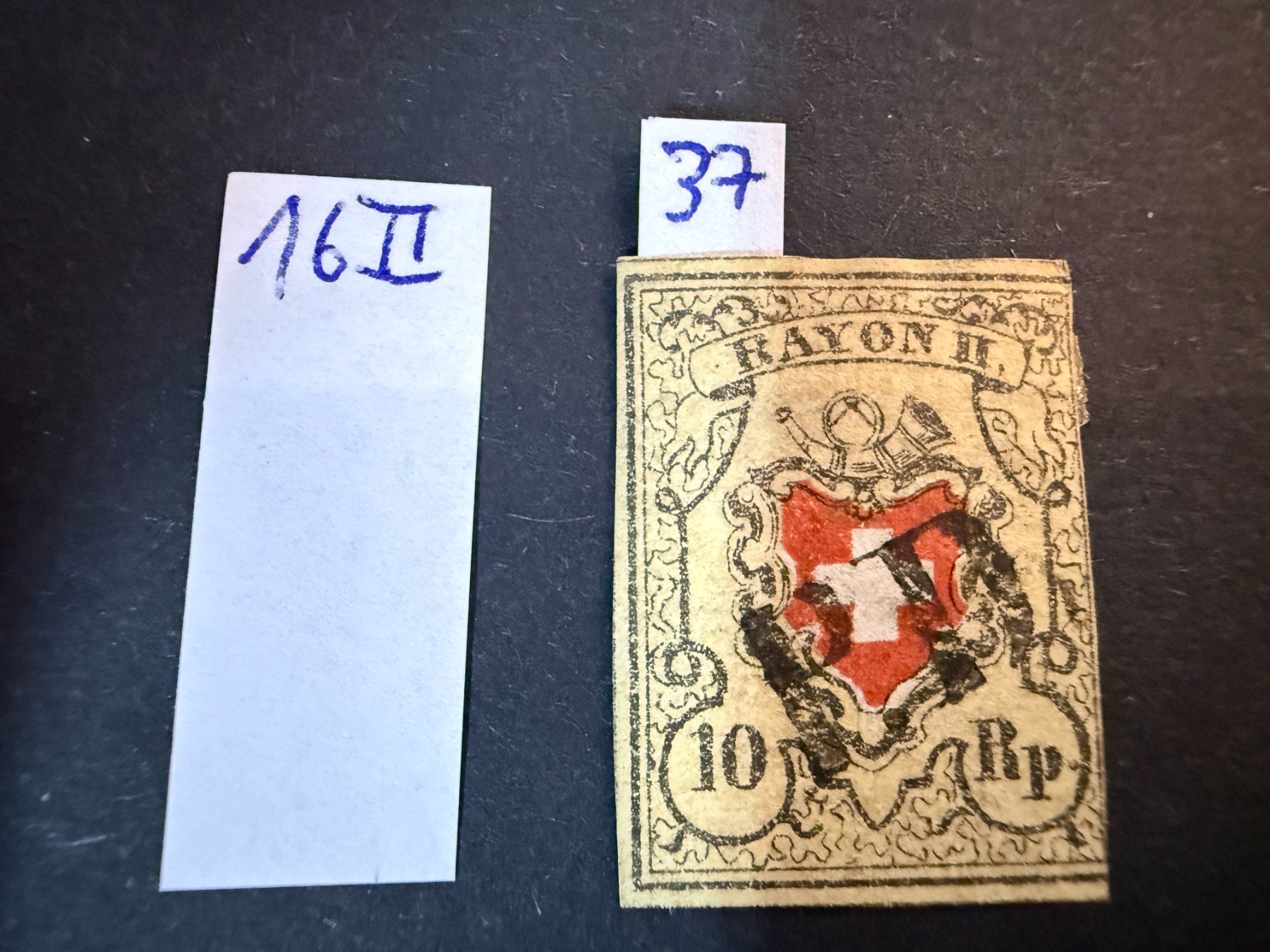 Rayon II, Zu. 16II, Typ 37 mit seltener PD Entwertung (Gebraucht) in ...