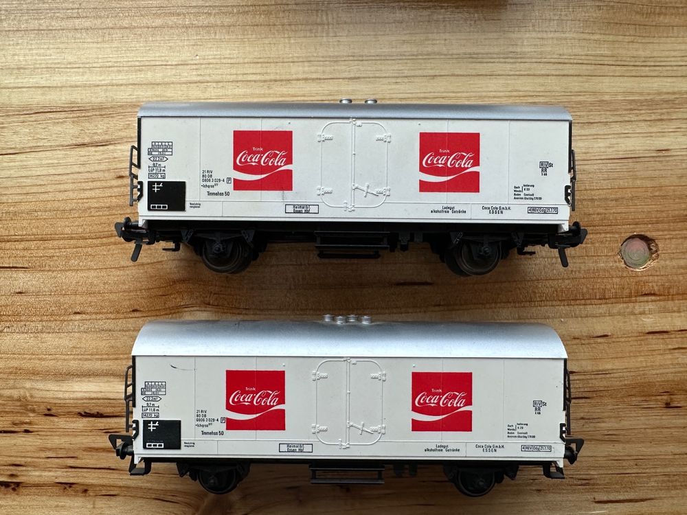 2x Fleischmann 2 Achsig Güterwagen Coca Cola - DC | Kaufen auf Ricardo