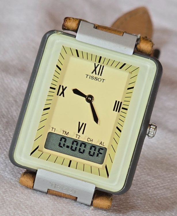 Tissot TwoTimer Armbanduhr Top wie NEUWERTIG - RARITÄT (Gebraucht) in ...