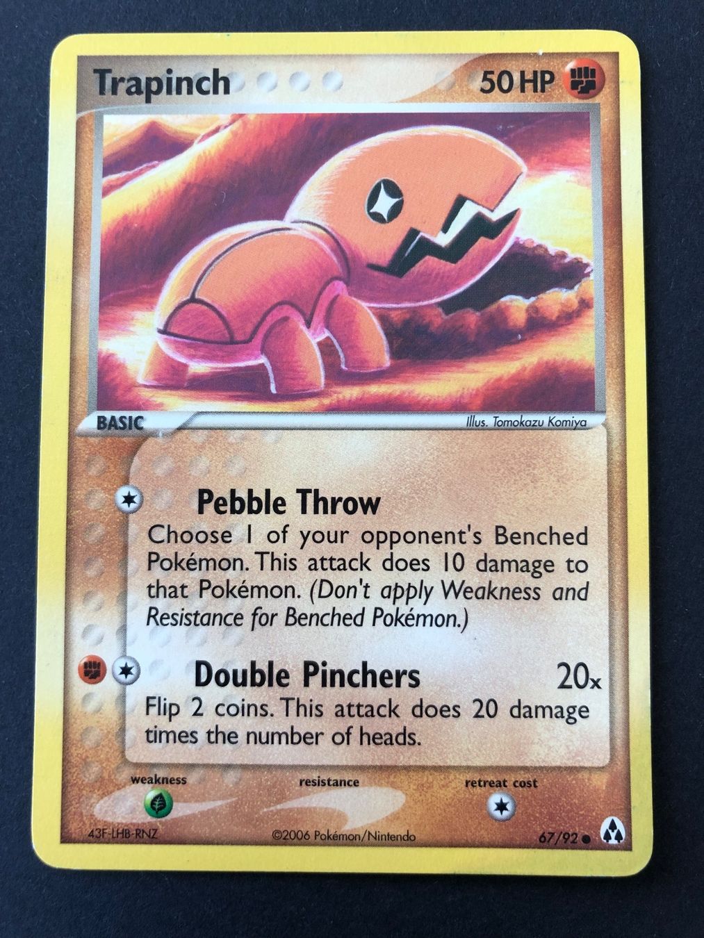 🇬🇧 EX : Legends Maker Trapinch 67/92 Pokemon 2006 (Gebraucht) in ...