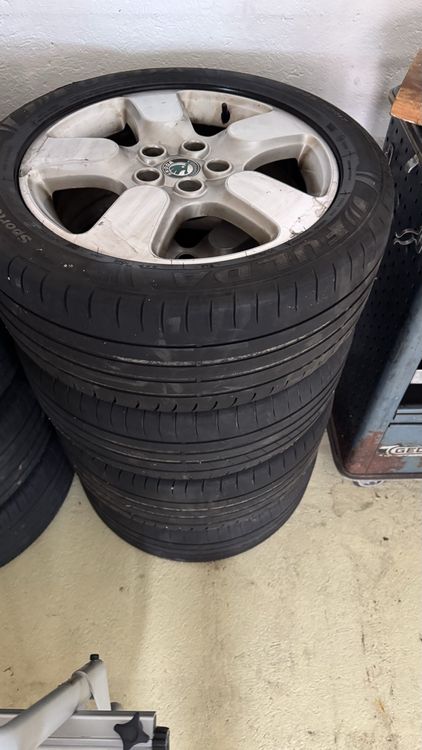 Alu Kompletträder Skoda 225/50 R17 (Defekt) in Rehetobel für CHF 100 – nur Abholung auf Ricardo ...