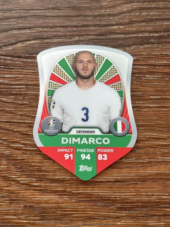 Topps Match Attax EURO 2024 SC4 DIMARCO Chrome Shield | Kaufen auf Ricardo