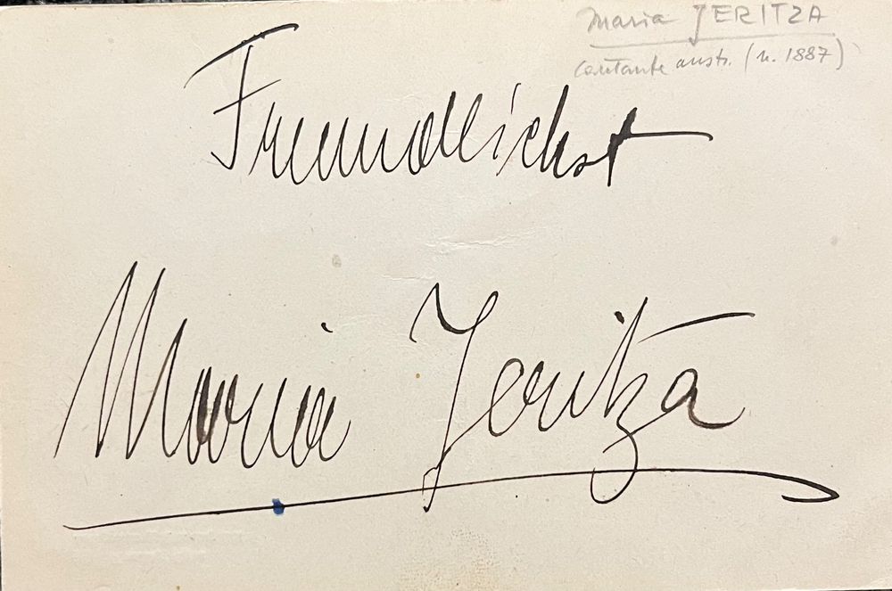 Maria Jeritza (1887-1982) Opernsängerin- Autogramme | Kaufen auf Ricardo Maria Jeritza (1887-1982) Opernsängerin- Autogramme | Kaufen auf Ricardo