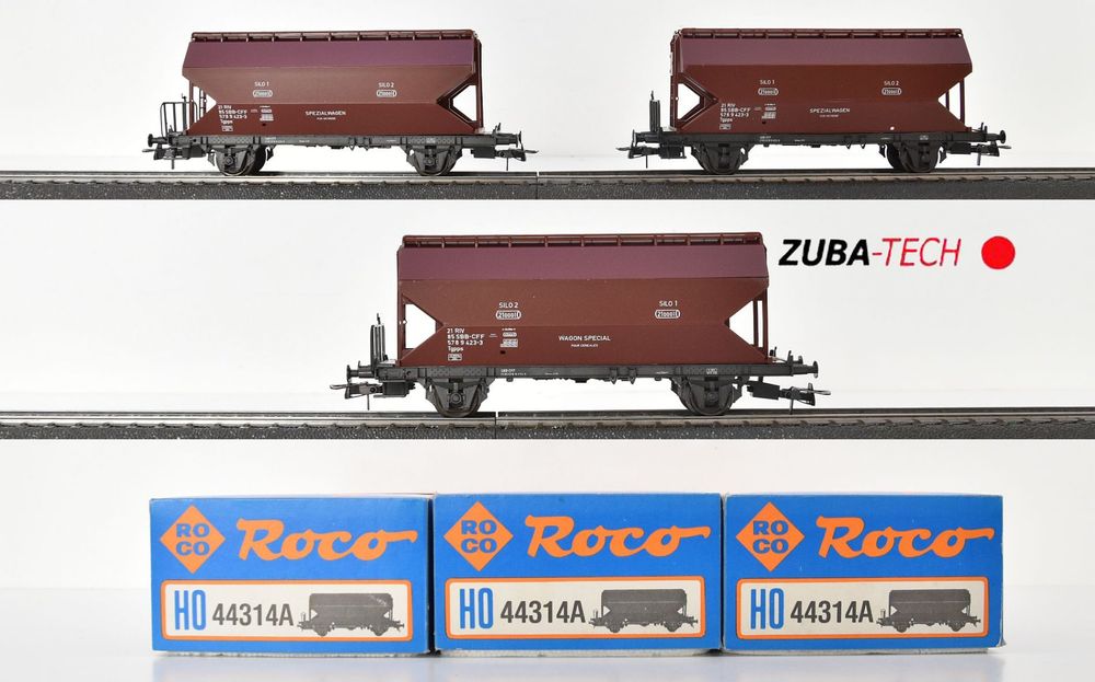 Roco 3x 4431A Silowagen der SBB H0 GS mit OVP (Gebraucht) in für CHF 31 ...