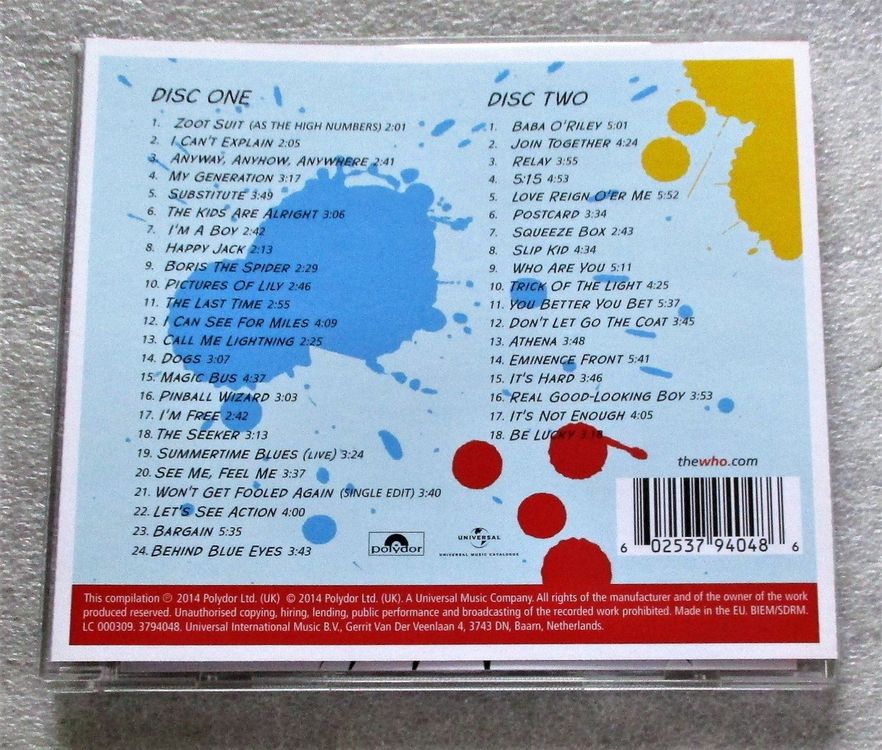 THE WHO - Hits 50 - 2-CD (Gebraucht) in Lichtensteig für CHF 11.1 – mit ...