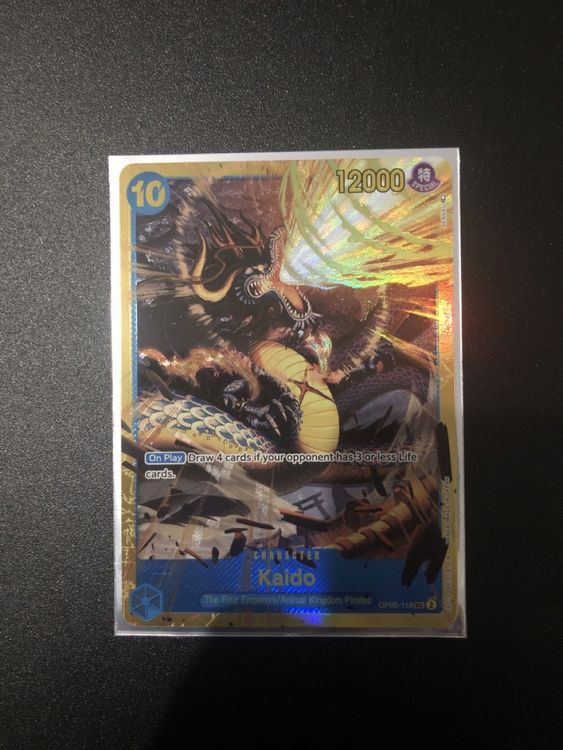 One Piece Karte Kaido OP01-121 Leader Parallel Mint (Neu (gemäss Beschreibung)) in Therwil für ...