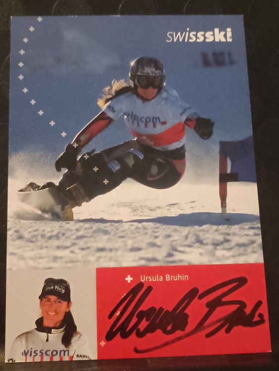 Ursula Bruhin - handsignierte Swisski Autogrammkarte (Gebraucht) in ...