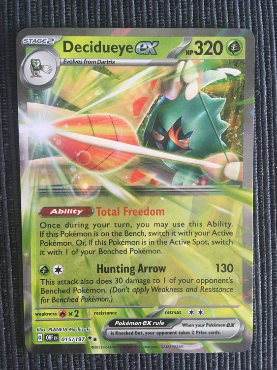 Pokemon Obsidian Flames Decidueye EX Englisch | Kaufen auf Ricardo
