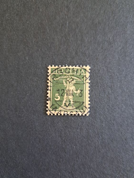 Tellknabe 5Rp olivgrün, Rundstempel, Schweiz (Gebraucht) in Luzern für CHF 1 – mit Lieferung auf ...