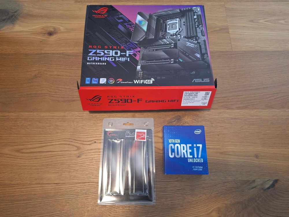 Asus ROG Strix Z590-F Gaming Wifi & Intel Core I7-10700K und (Gebraucht ...