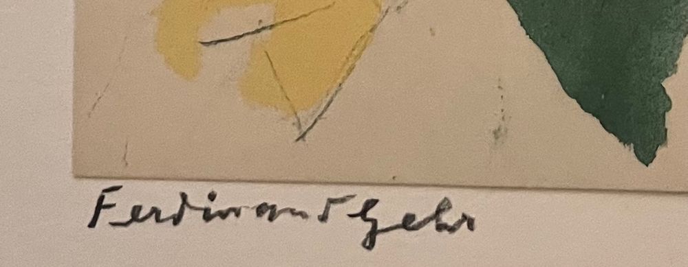 Ferdinand Gehr (1896-1996) Lithographie Handsigniert (Gebraucht) in ...