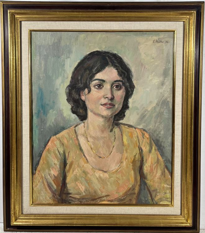 Ernst Müller-Göls (1902-2001) Grosse Damen Portrait Gemälde (Gebraucht) in Root für CHF 129 ...